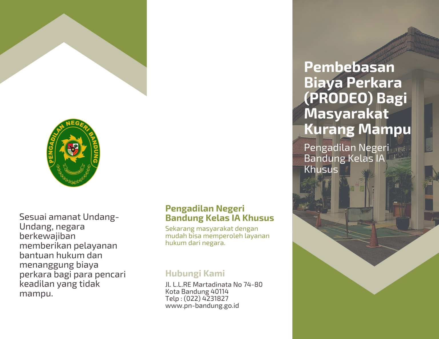 E-Brosur – Pengadilan Negeri Kelas 1A Khusus Kota Bandung